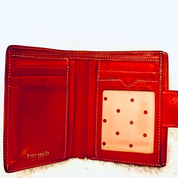 kate spade | Bags | Kate Spade Red Leather Wallet | Poshmark